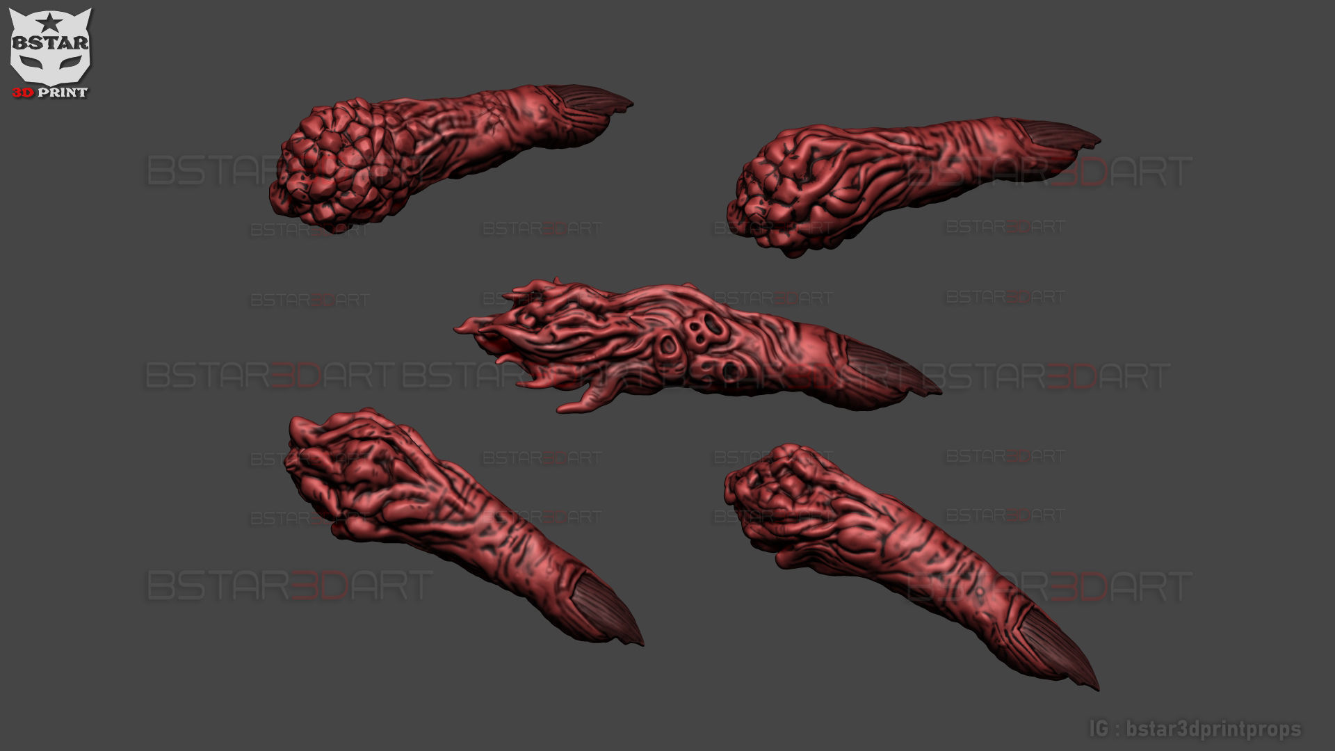 Sukuna Fingers High Quality - Jujutsu Kaisen 3D model 3D printable ...