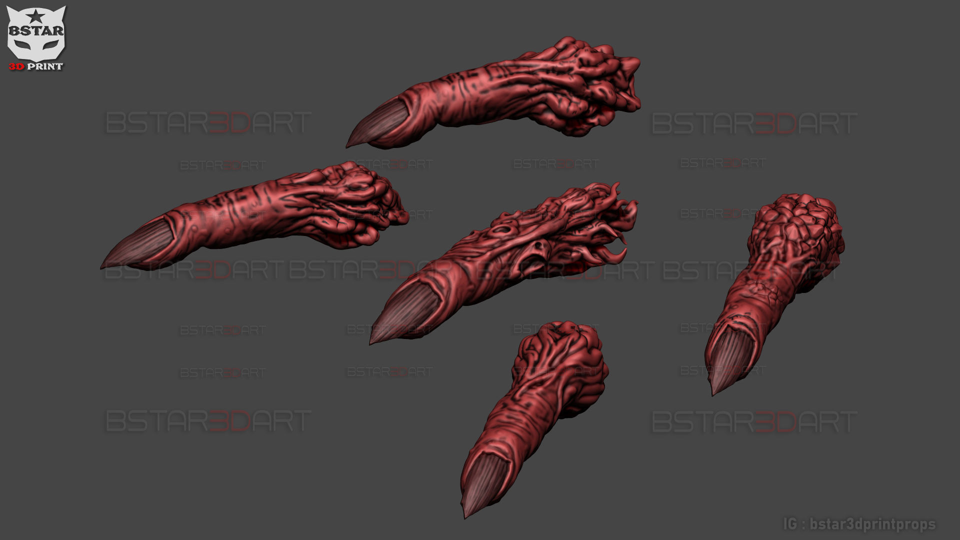 Sukuna Fingers High Quality - Jujutsu Kaisen 3D model 3D printable ...