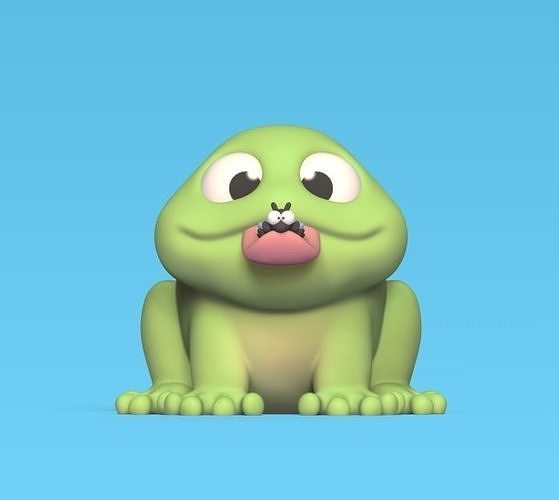 Frog Eating Mosquito 3D model 3D printable | CGTrader