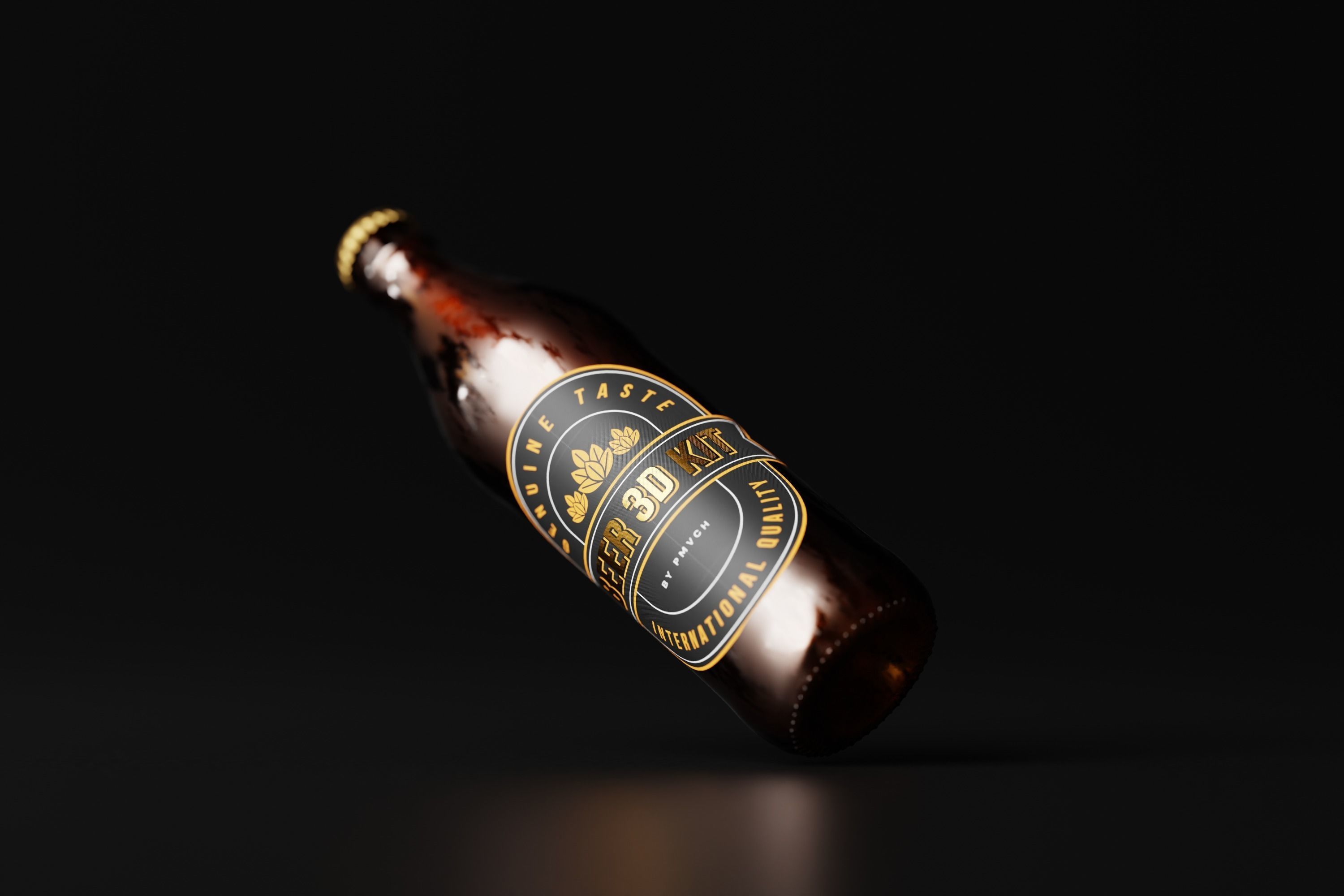 3D model Euro Beer Bottle VR / AR / low-poly | CGTrader