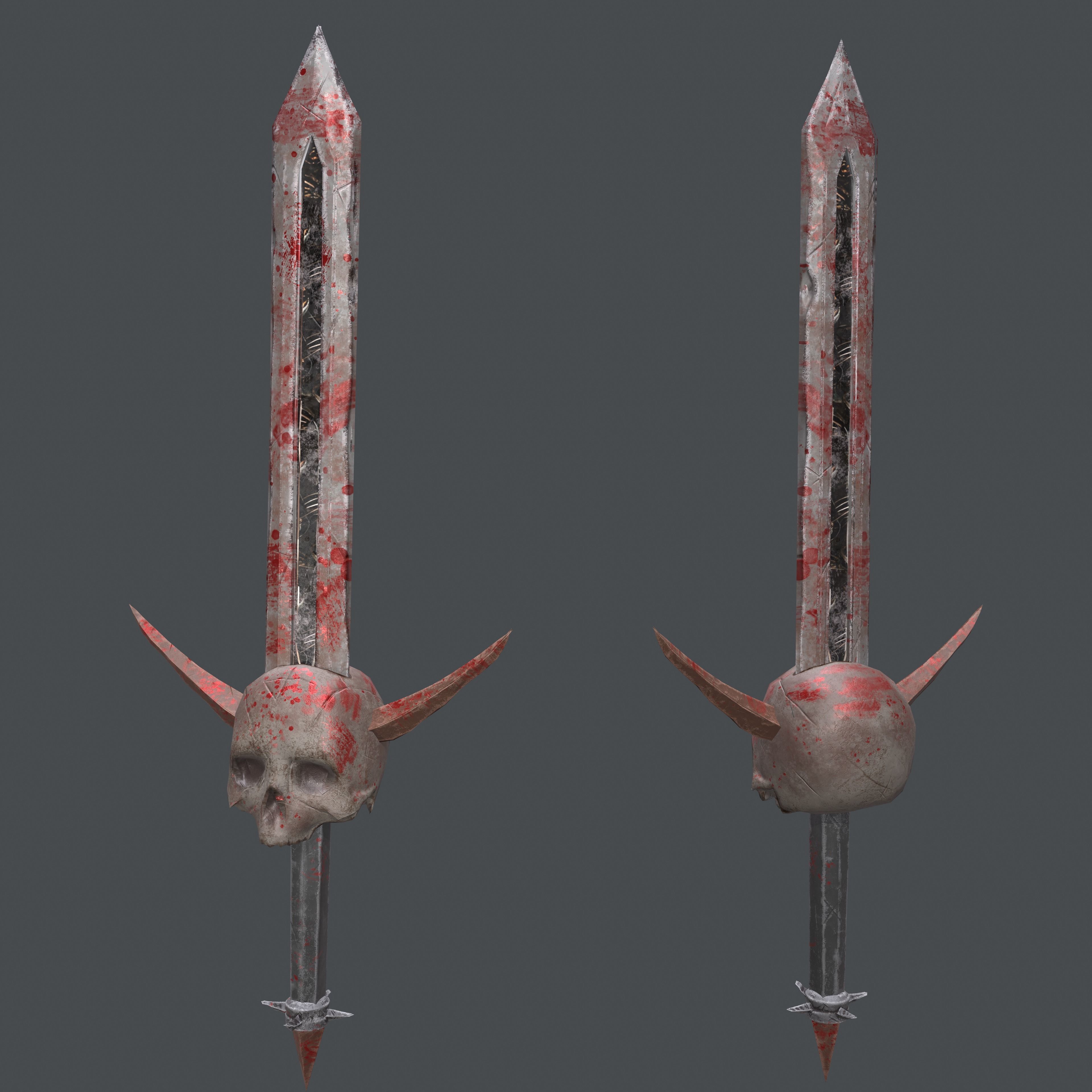 Low Poly Skeleton Sword - FOR FREE free VR / AR / low-poly 3D model ...