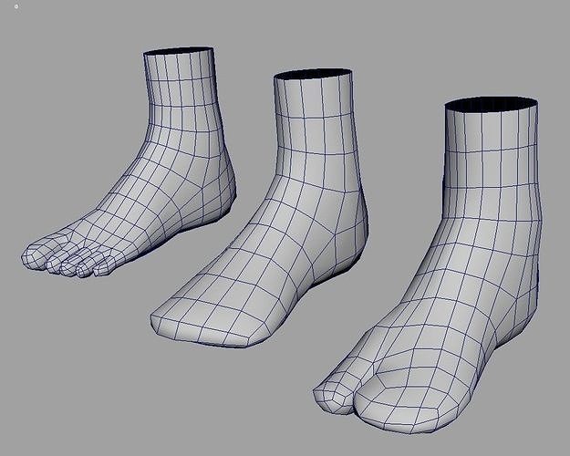 3D model LP Foot base mesh Low-poly 3D model VR / AR / low-poly | CGTrader