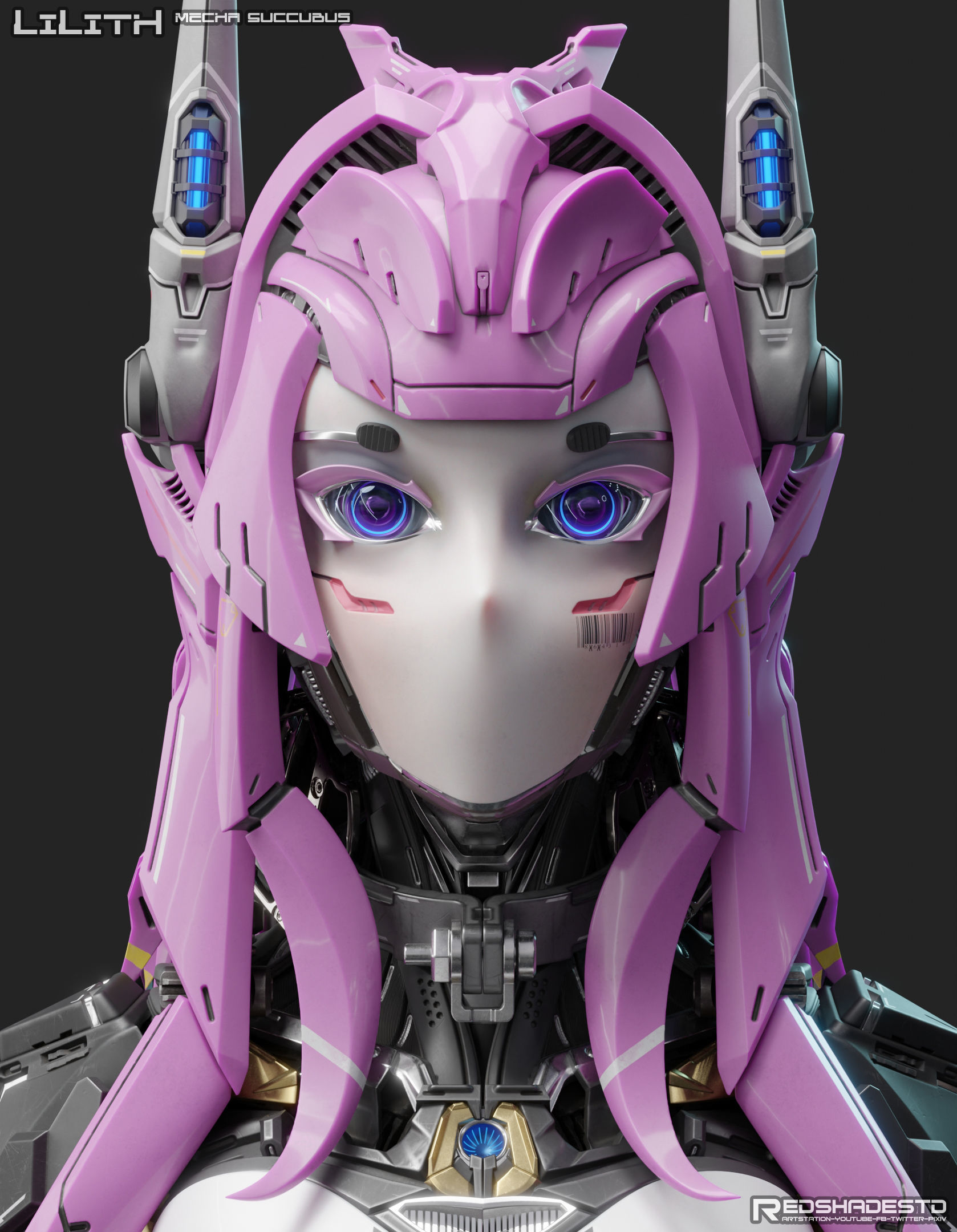 Lilith Mecha Succubus Project Files 3d Model Rigged Cgtrader