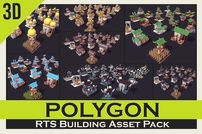 3D model RTS Building Asset Pack VR / AR / low-poly | CGTrader