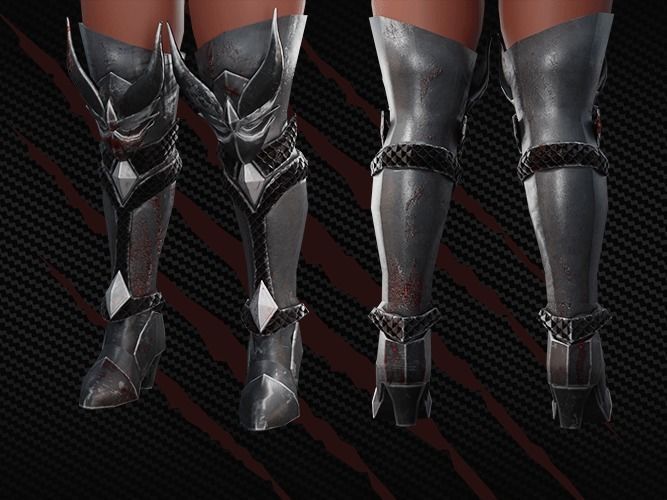 3D model Leg Armor Demon King female for game VR / AR / low-poly | CGTrader