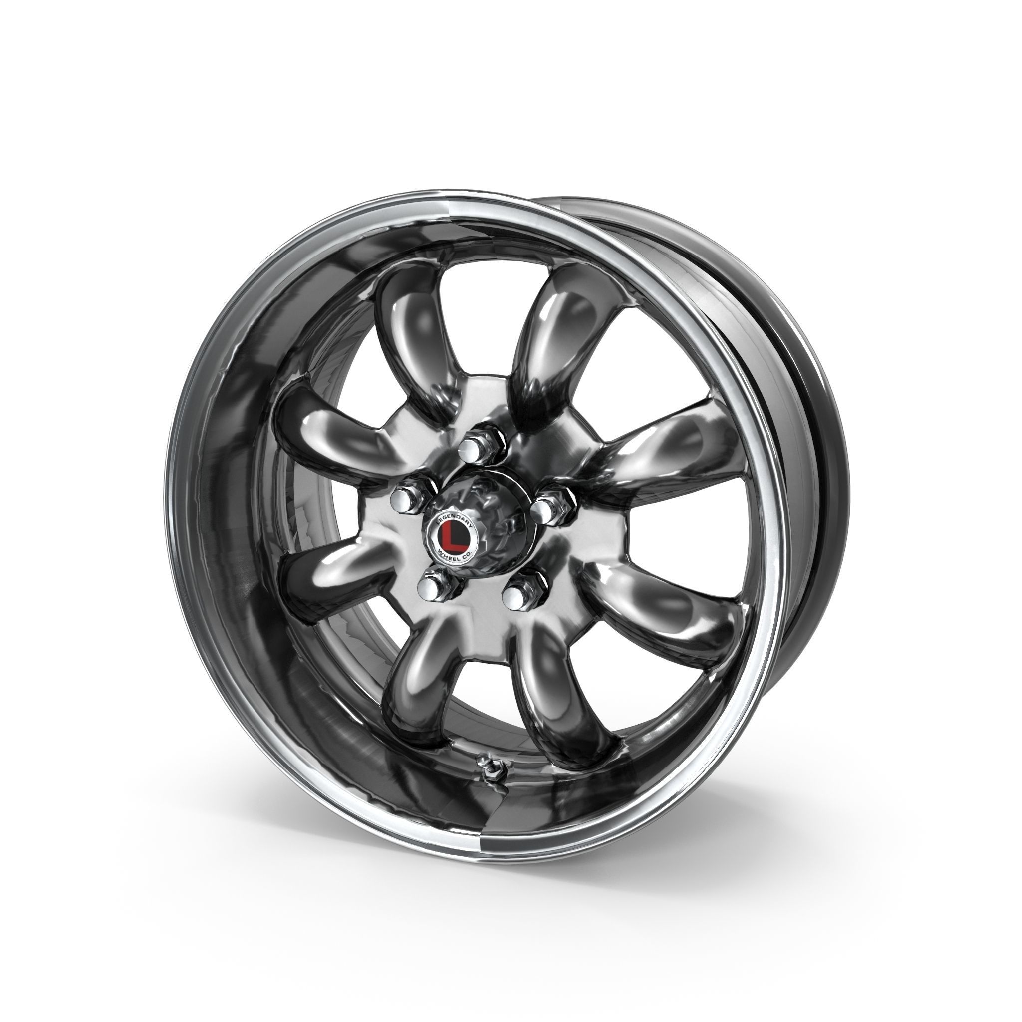 Legendary Wheel Co Minilite LW80 Silver 3D model | CGTrader