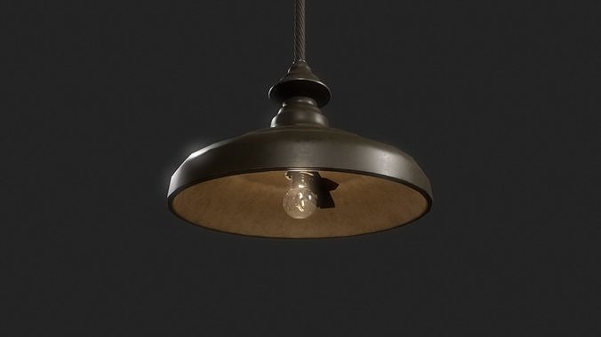 Vintage Ceiling Light free VR / AR / low-poly 3D model | CGTrader