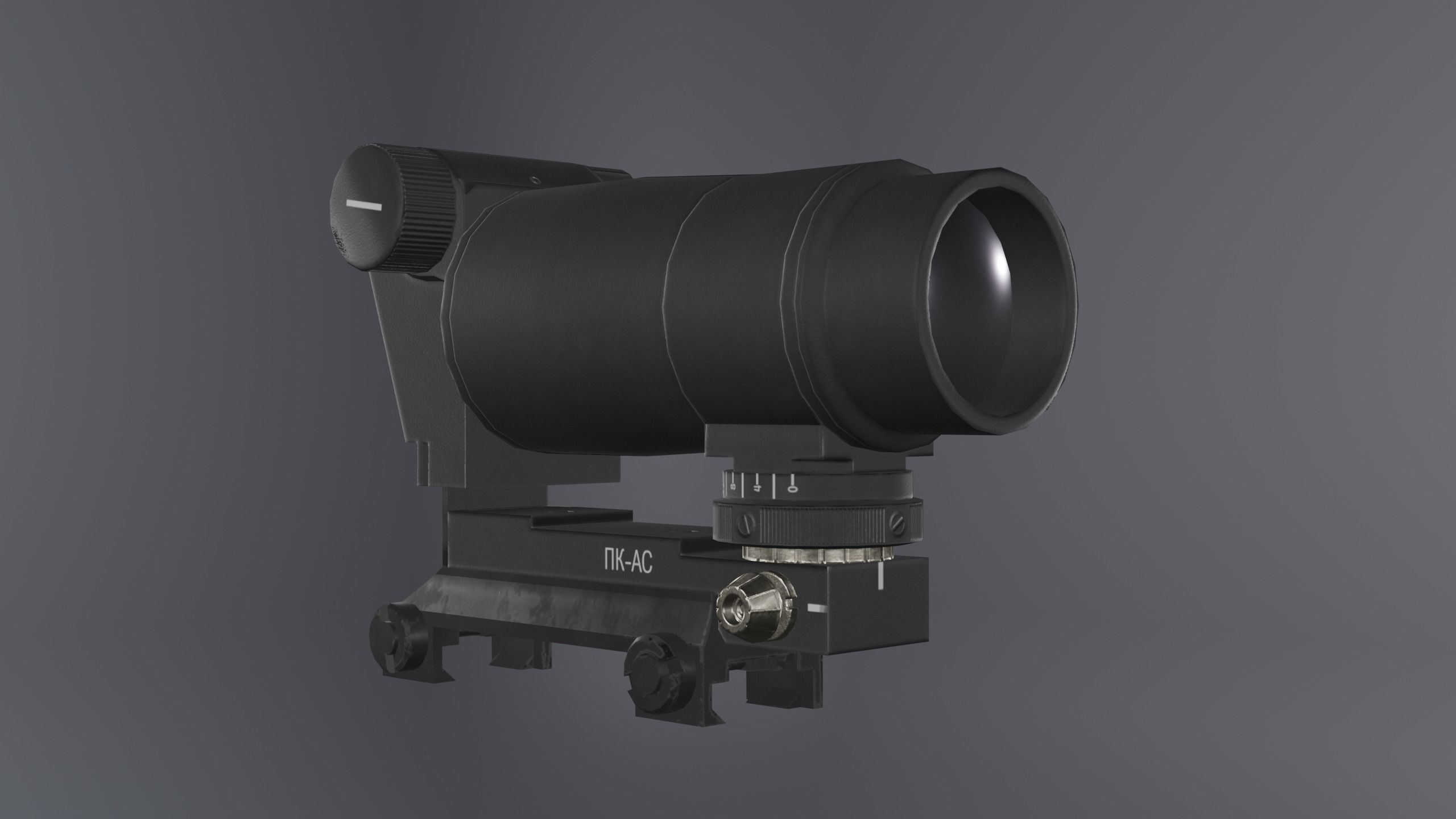 3D model PK-AS Russian Optic VR / AR / low-poly | CGTrader