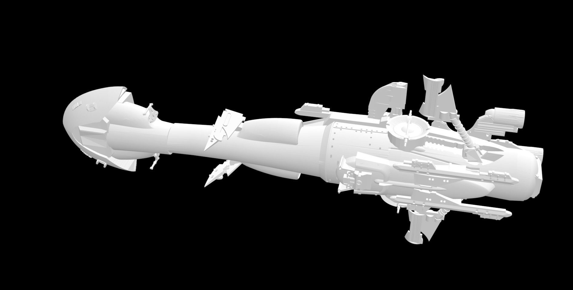 Dornean Gunship 3D model 3D printable | CGTrader