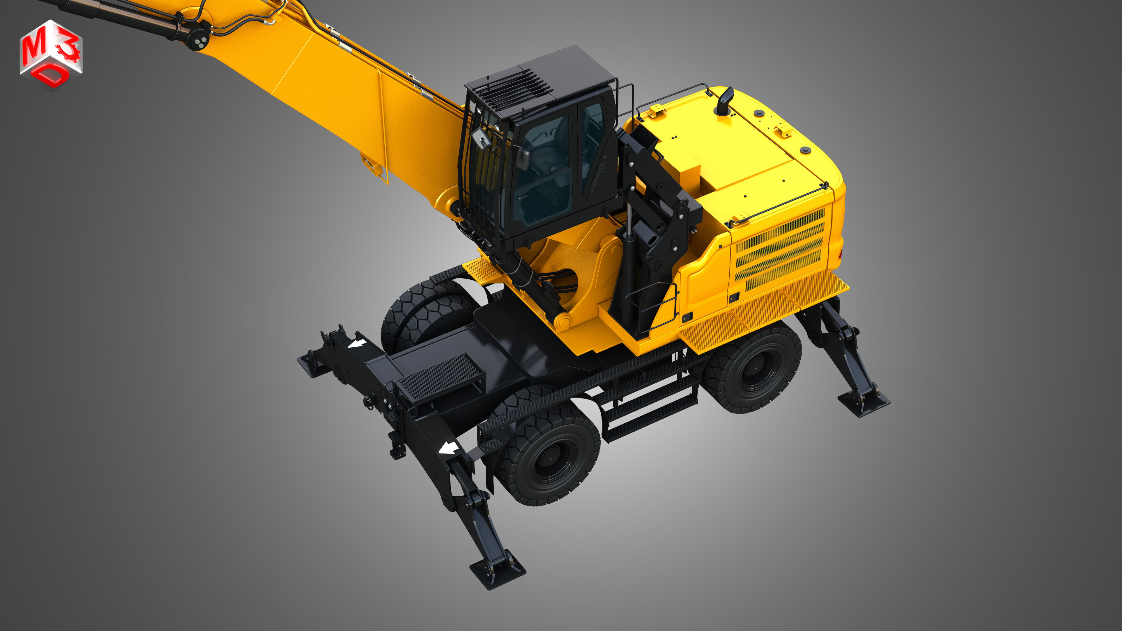 MH3050 - Wheel Material Handler 3D model | CGTrader