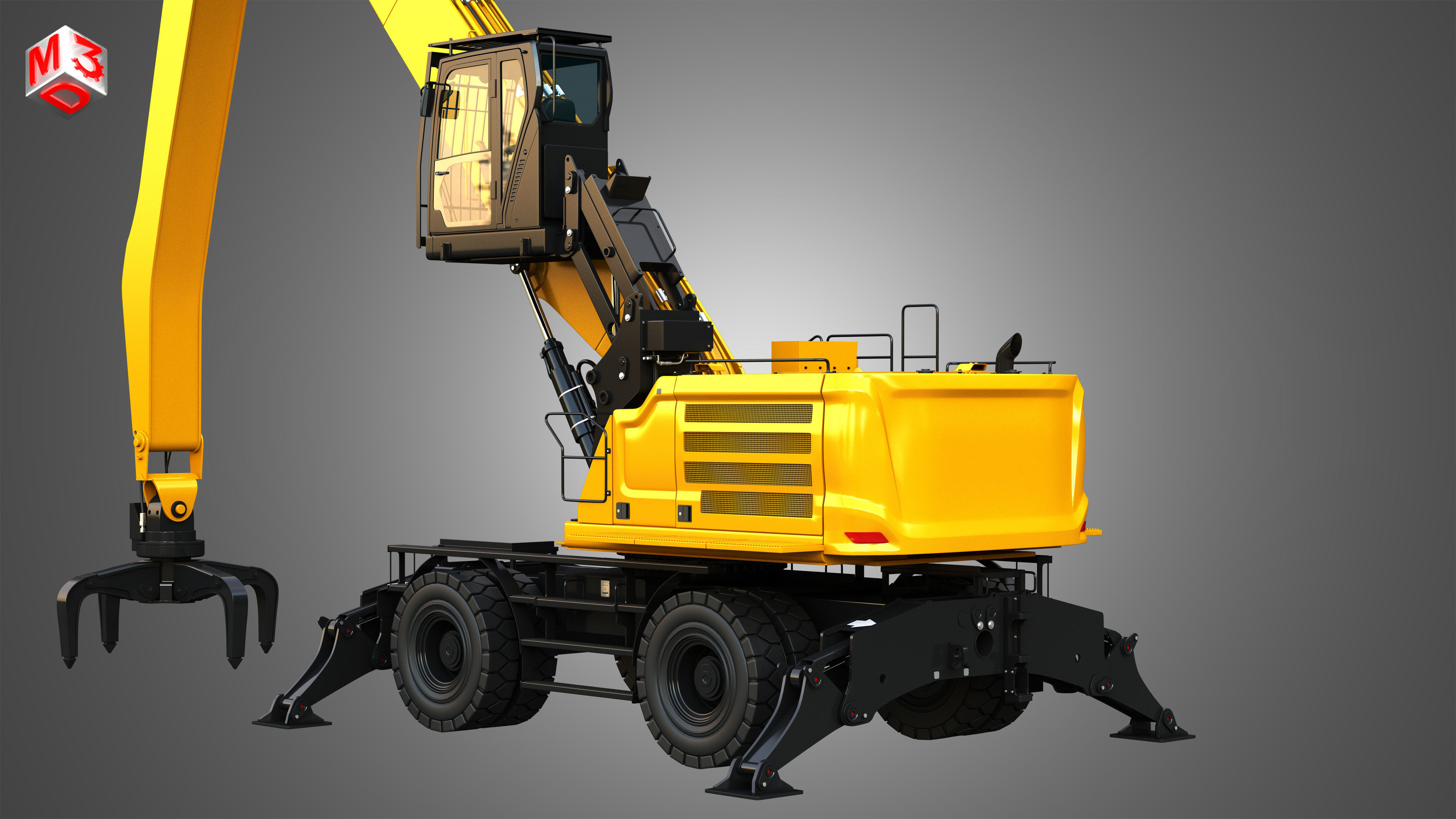 MH3050 - Wheel Material Handler 3D model | CGTrader