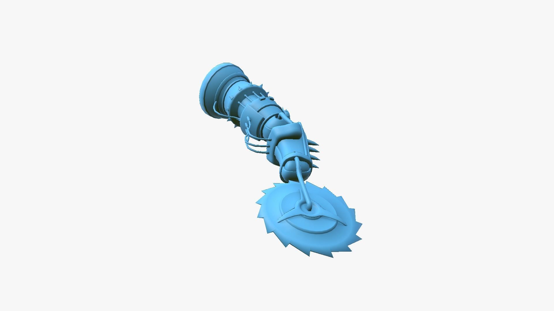3D model Robotic Arm A10 Bloody - Character Design SciFi VR / AR / low ...
