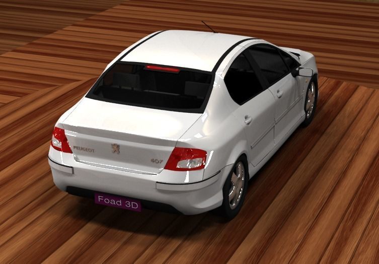 3D model Peugeot 407 VR / AR / low-poly | CGTrader