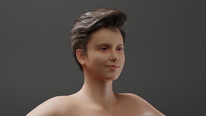 Realistic Teen - Gary 3D model rigged | CGTrader