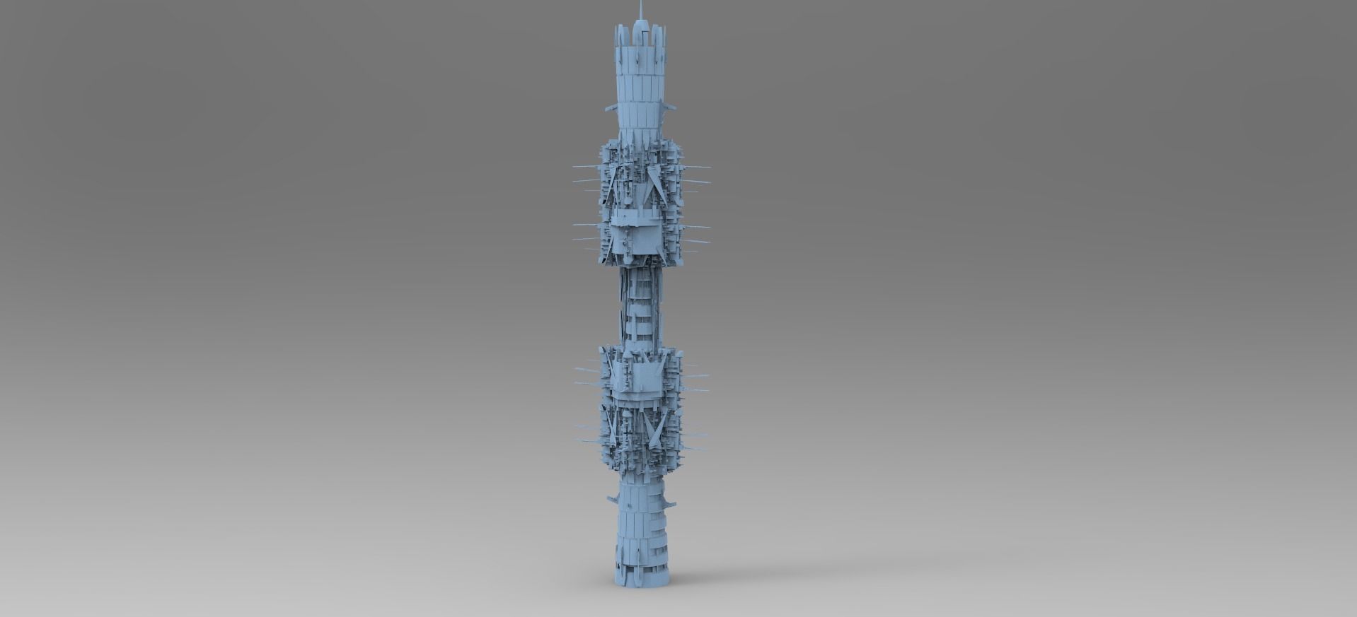 Plasma Tower charged 3D model | CGTrader