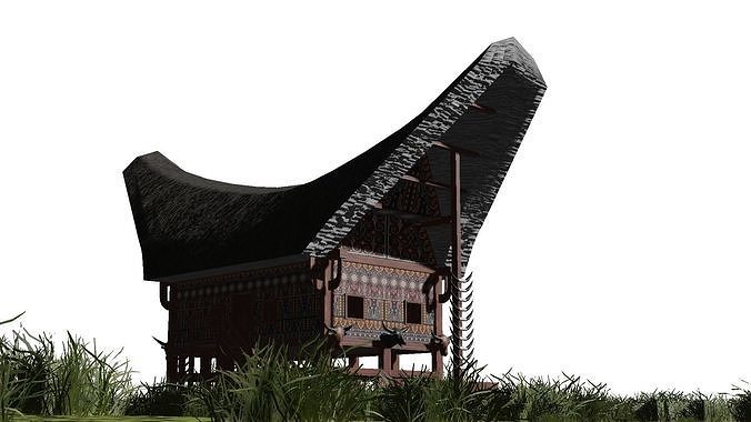 3D model Rumah Tongkonan Toraja VR / AR / low-poly | CGTrader