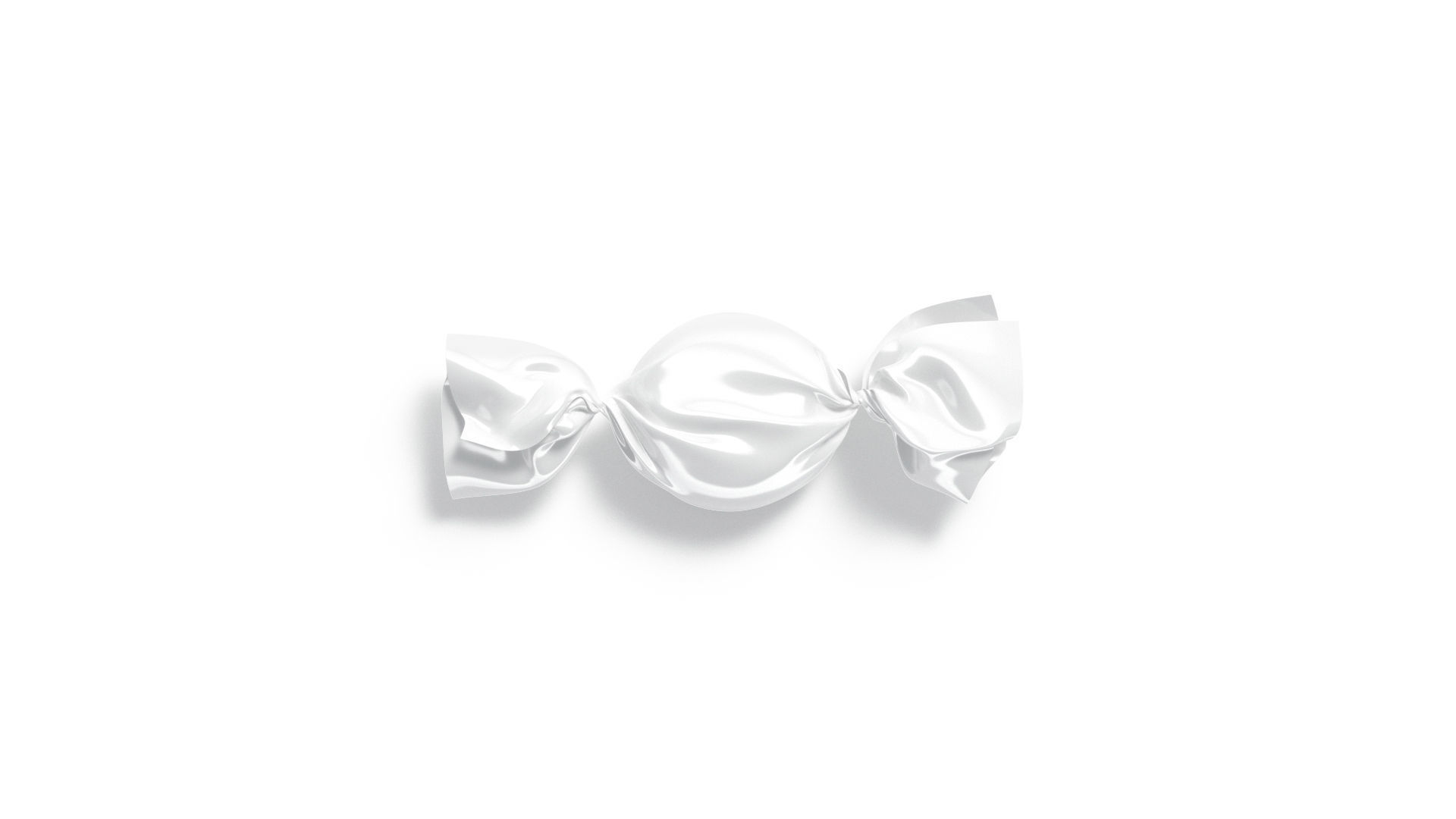 3D model White Candy Wrap - wrapped sweet food packaging VR / AR / low ...