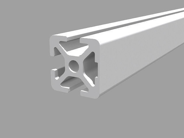 Bosch 20x20 mm N1 groove 5 hires aluminum profil 3D model | CGTrader