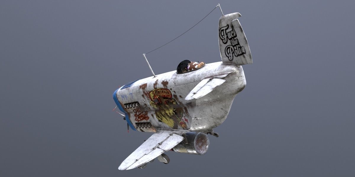 3D model Stylized realistic white airplane VR / AR / low-poly | CGTrader