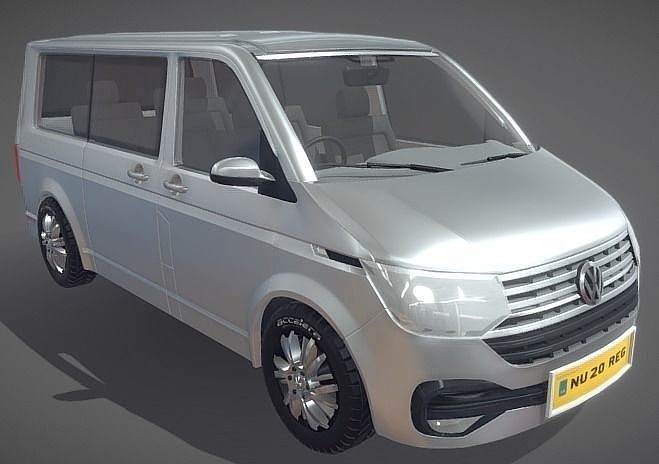 3D model volkswagen transporter VR / AR / low-poly | CGTrader