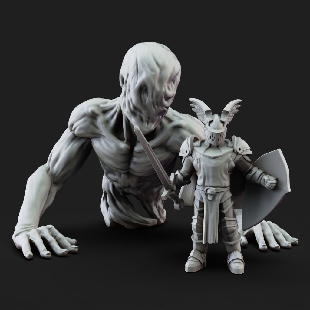 Oversized Human - 3D Printable TTRPG - PRESUPPORTED - 32mm Scale 3D ...