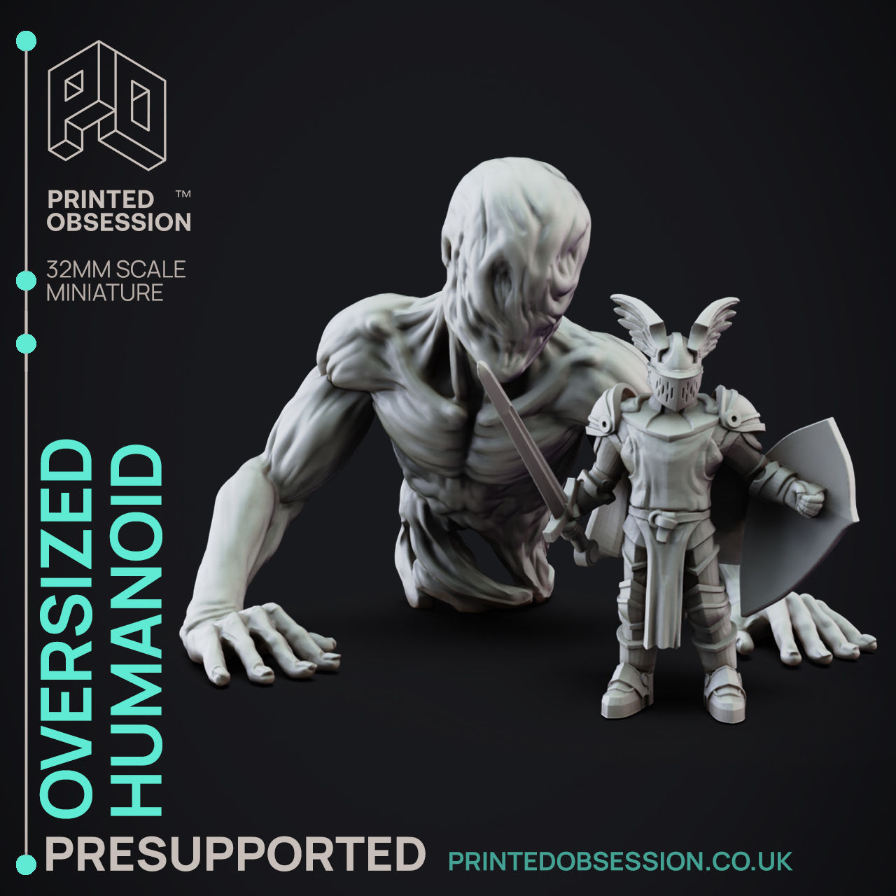 Oversized Human - 3D Printable TTRPG - PRESUPPORTED - 32mm Scale 3D ...