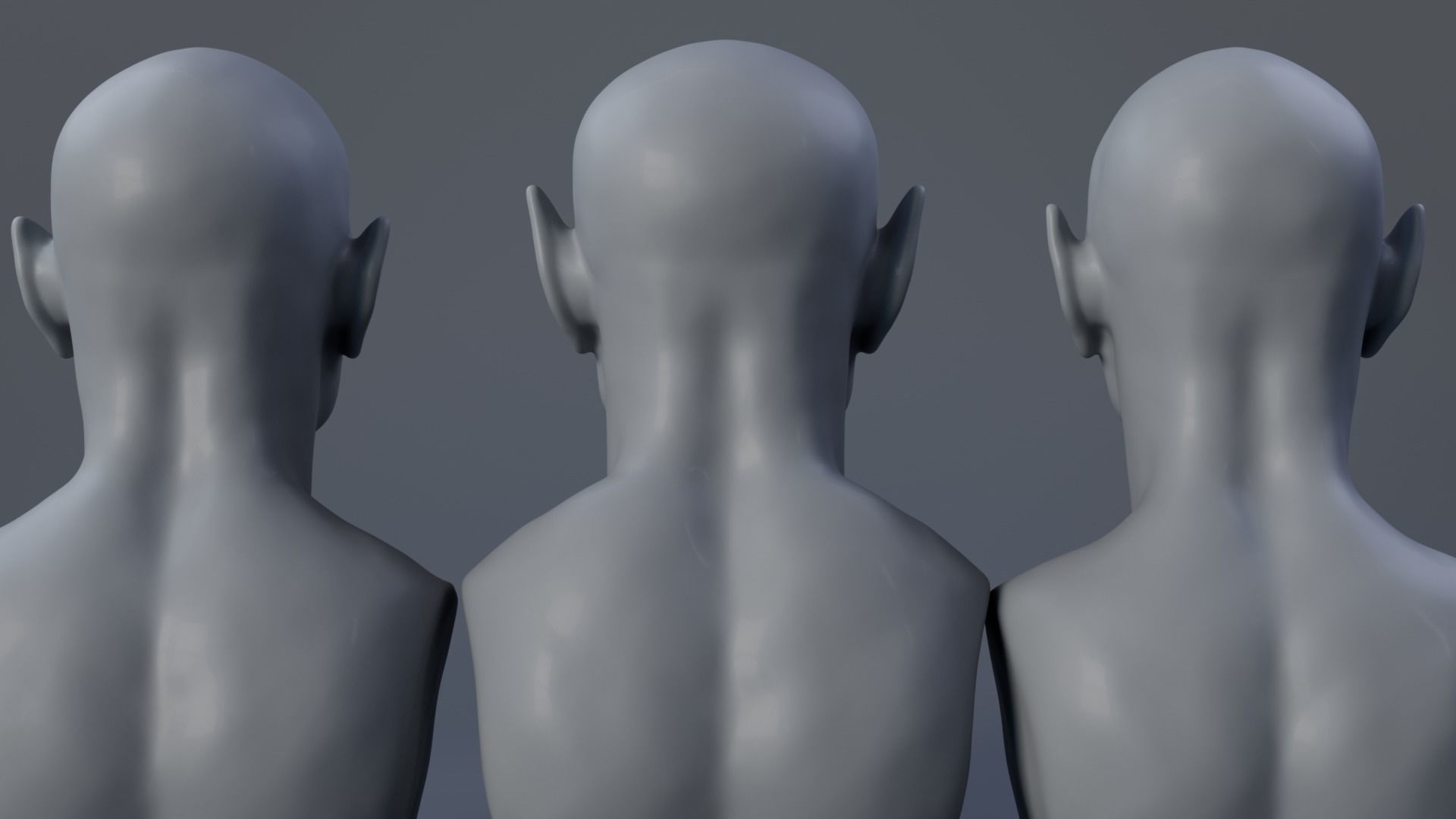 Vampire Head Basemesh 3D model | CGTrader