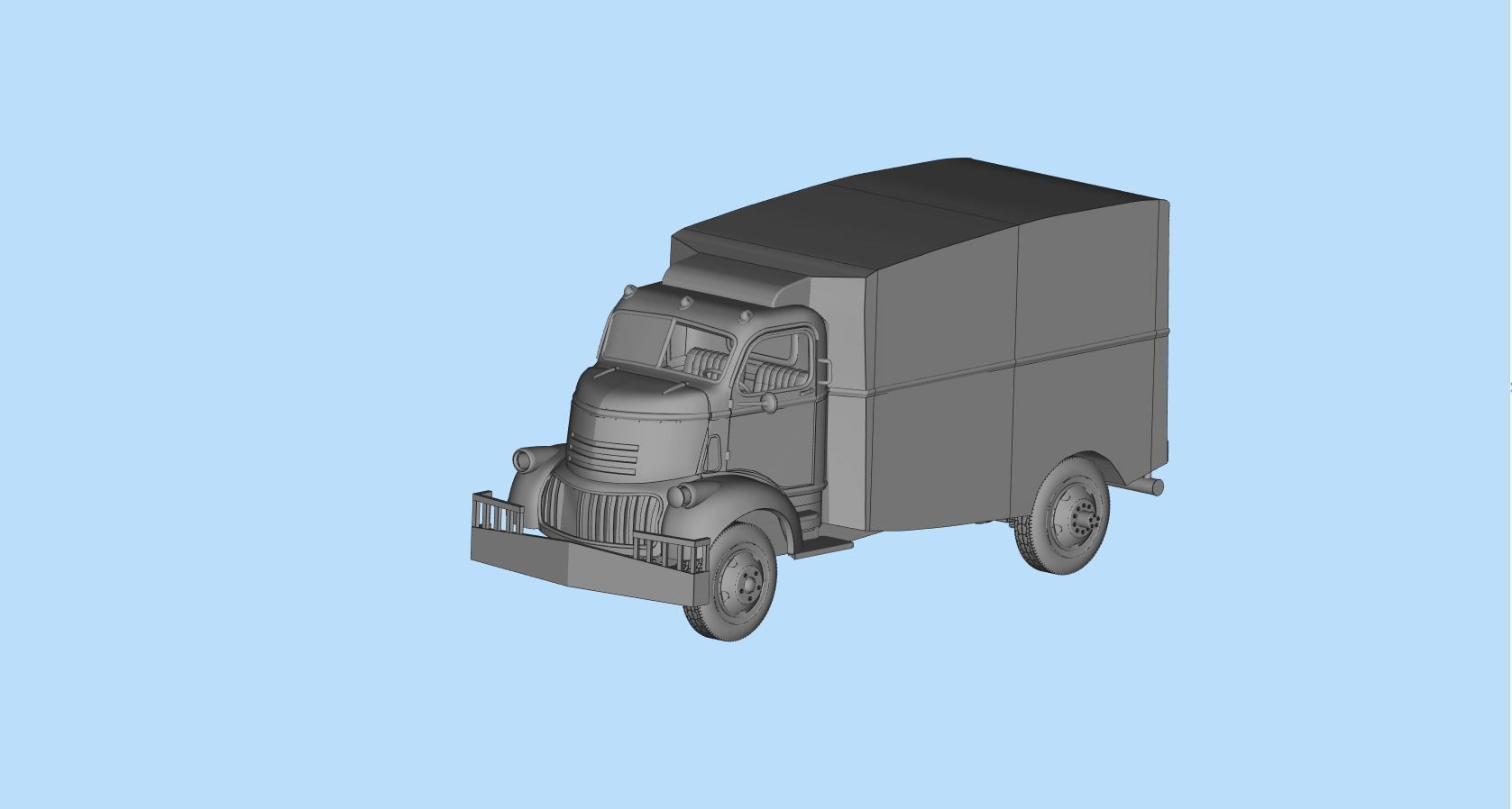 Printable Body Truck 41 46 Coe Jeepers Creepers STL file 3D model 3D ...