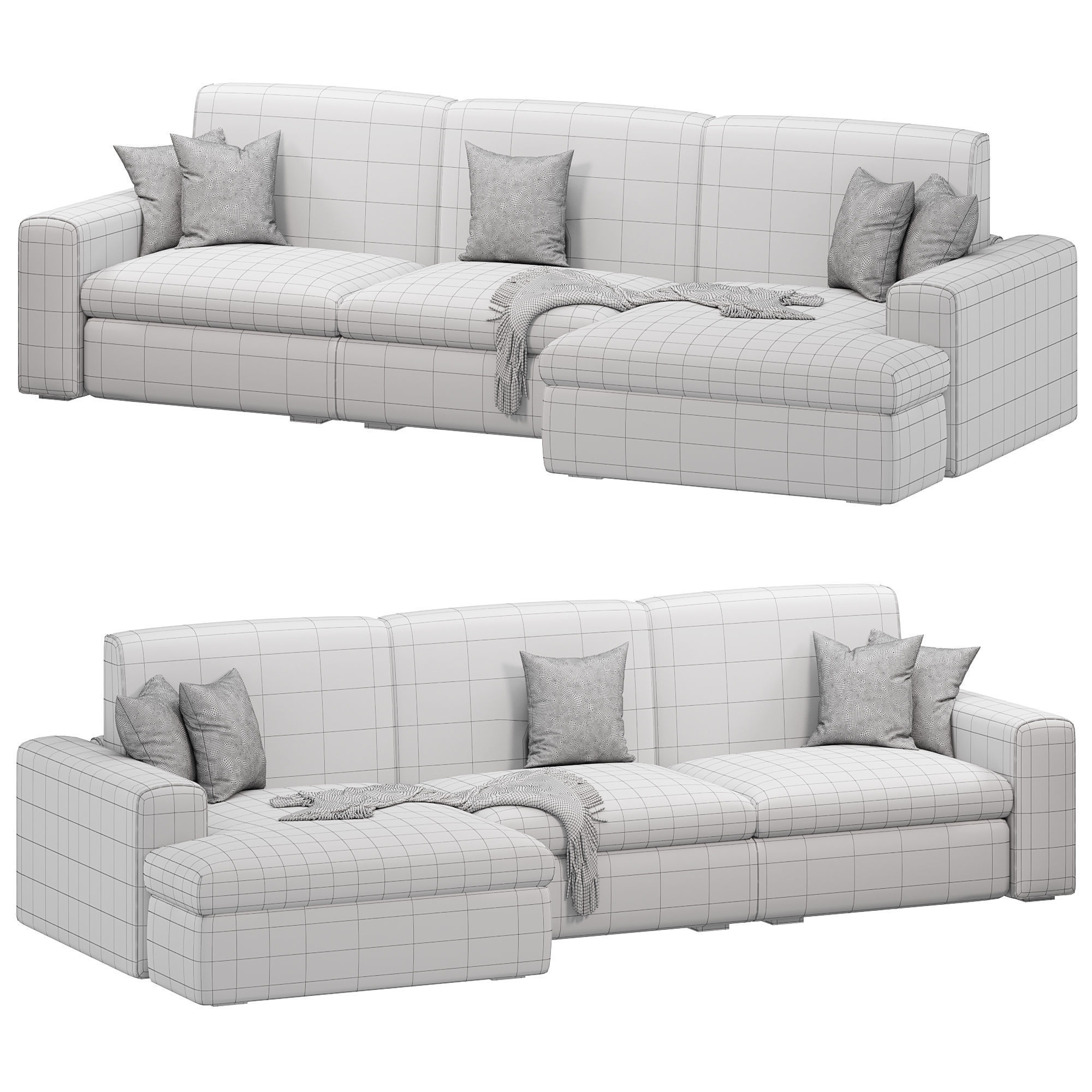 Sofa FORTROSS Corner Folding by cazarina 3D model | CGTrader