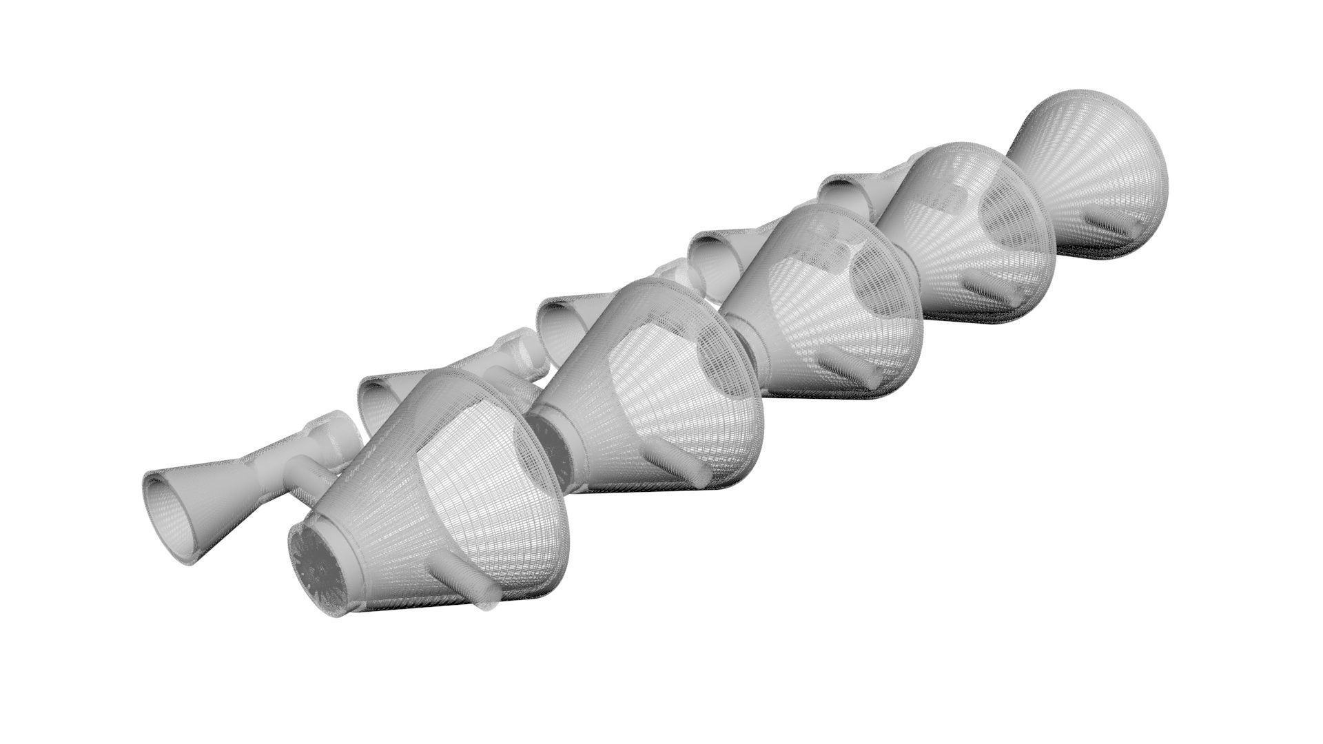 Lego Megaphones Set 3D model | CGTrader