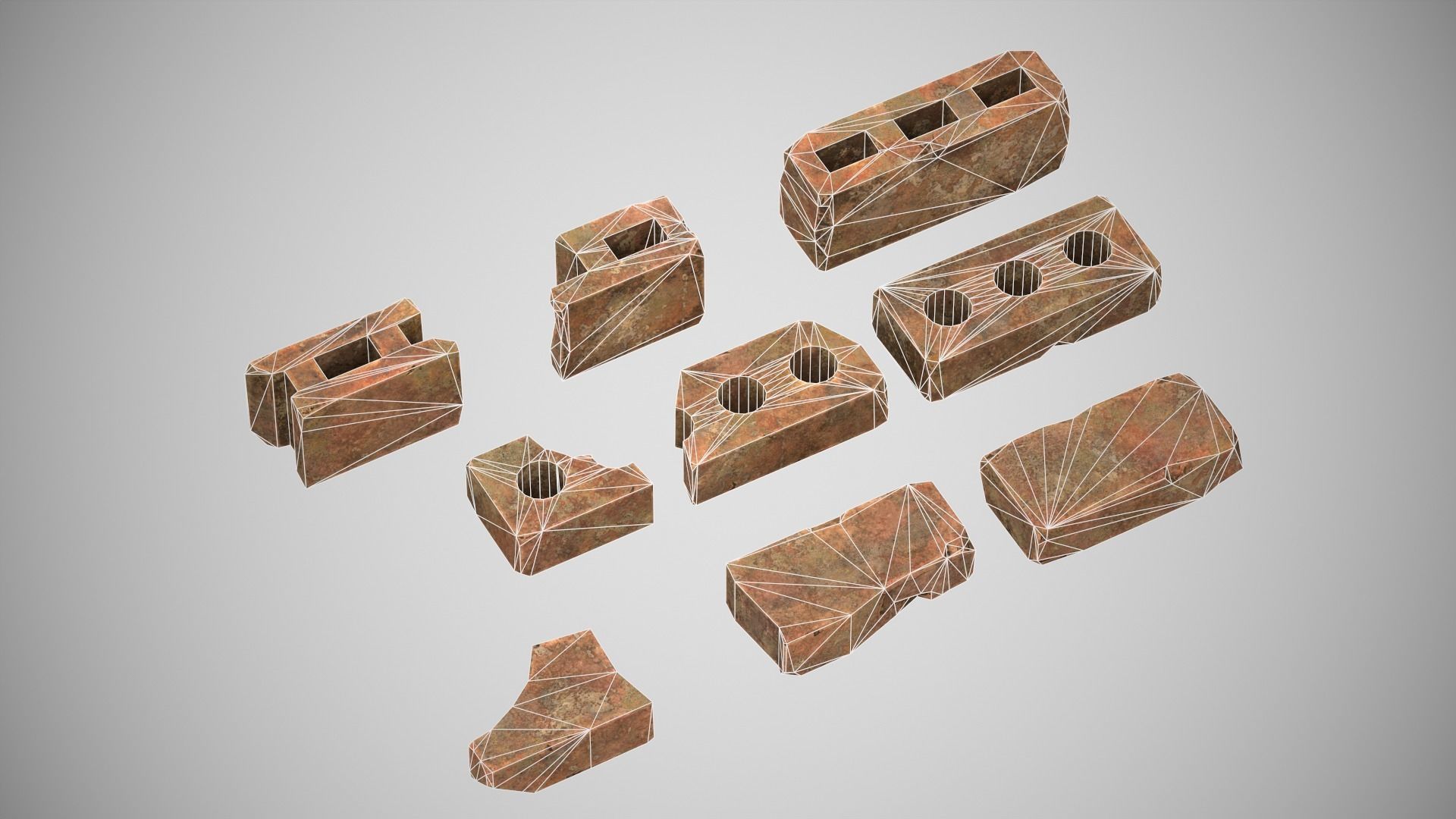 3D model Bricks VR / AR / low-poly | CGTrader