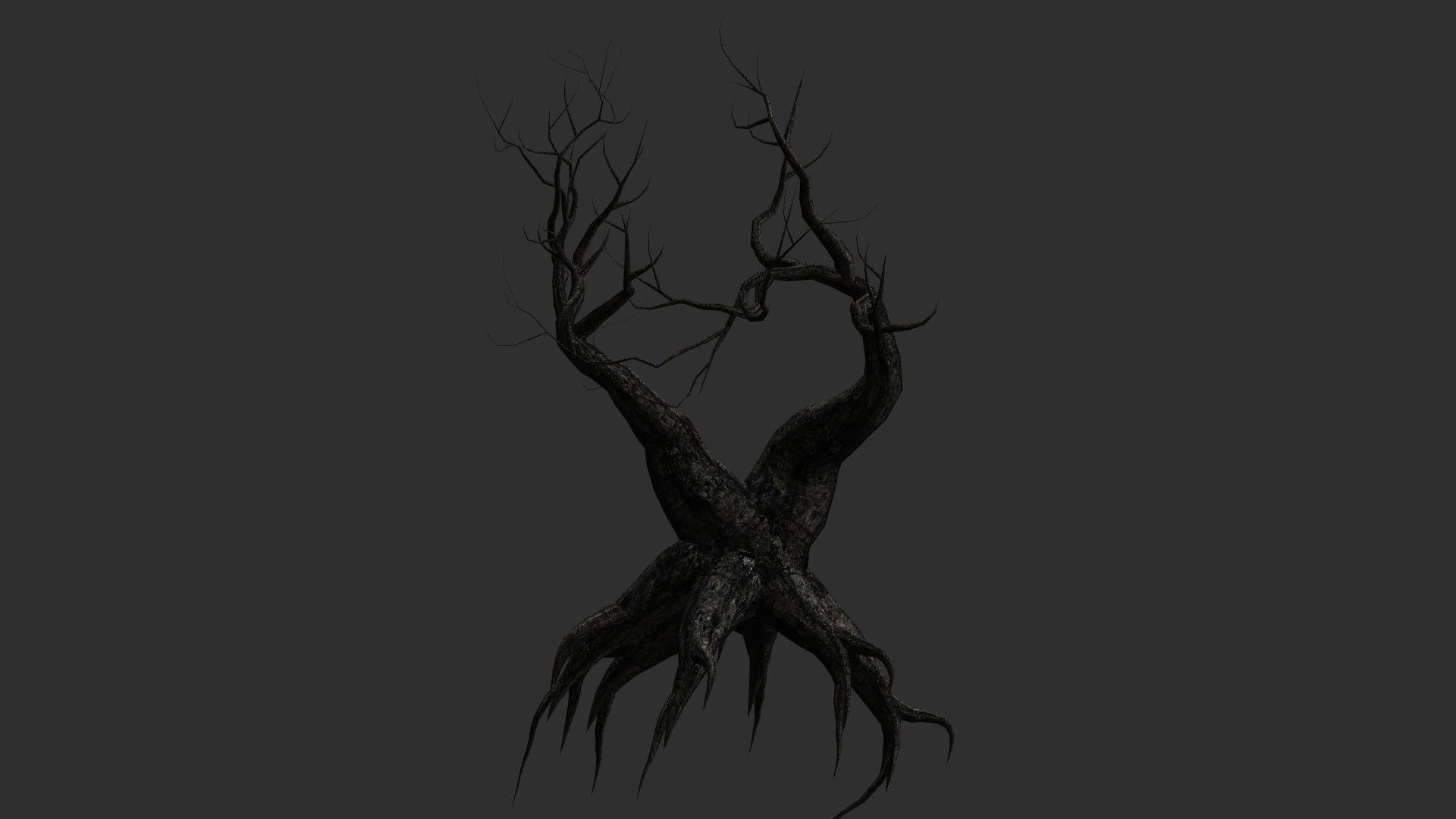 3D model 12 Dead Trees in Four Texture Options VR / AR / low-poly ...