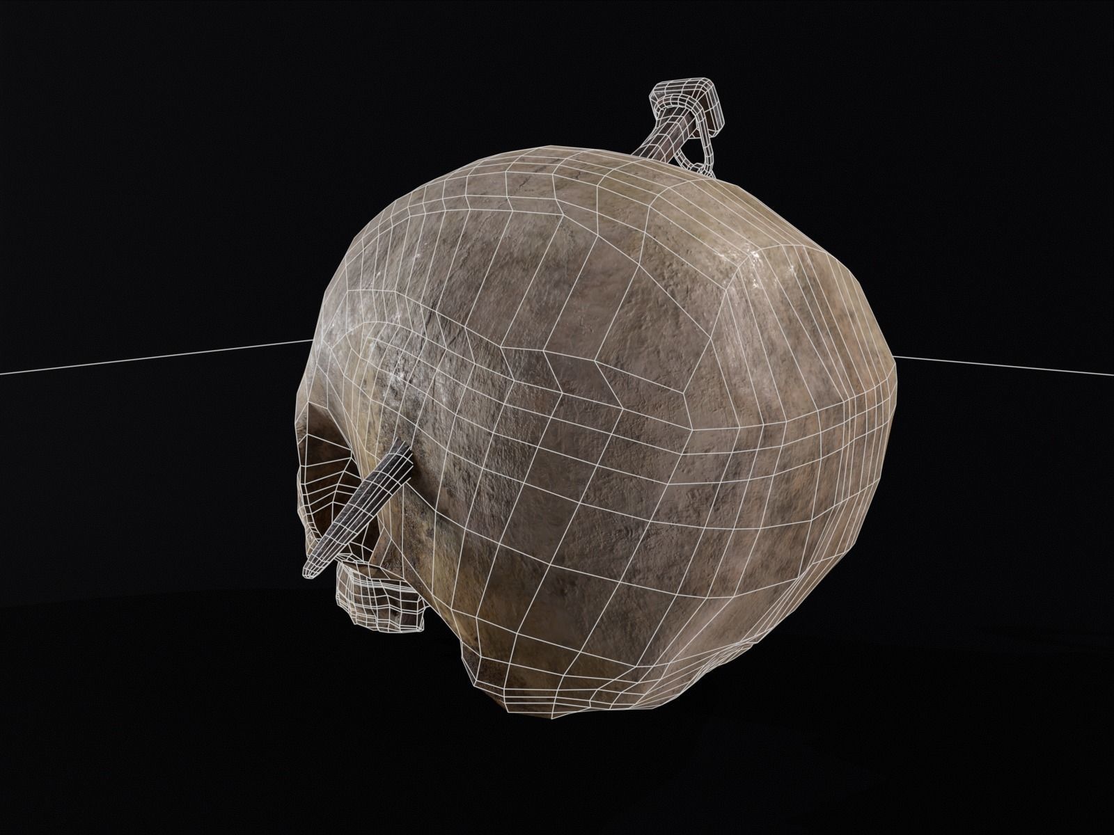 3D model Old Impaled Skull VR / AR / low-poly | CGTrader