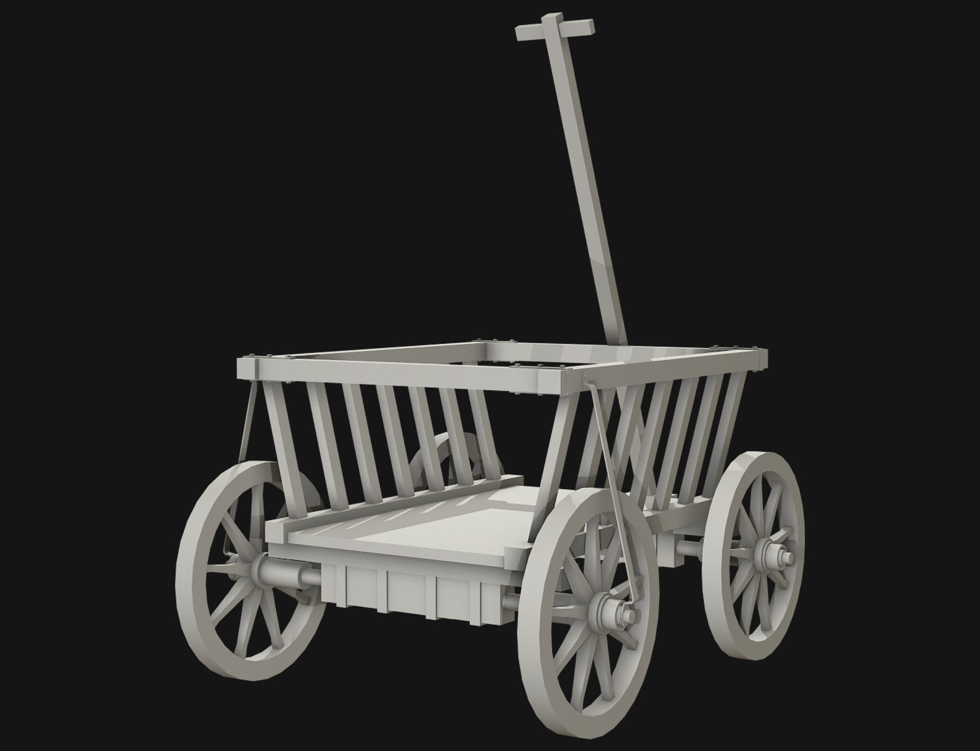 3D model Cart 4 VR / AR / low-poly | CGTrader