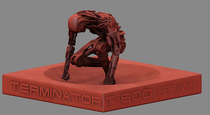 Terminator T800 T2 Arrival High Detal 3D model 3D printable | CGTrader