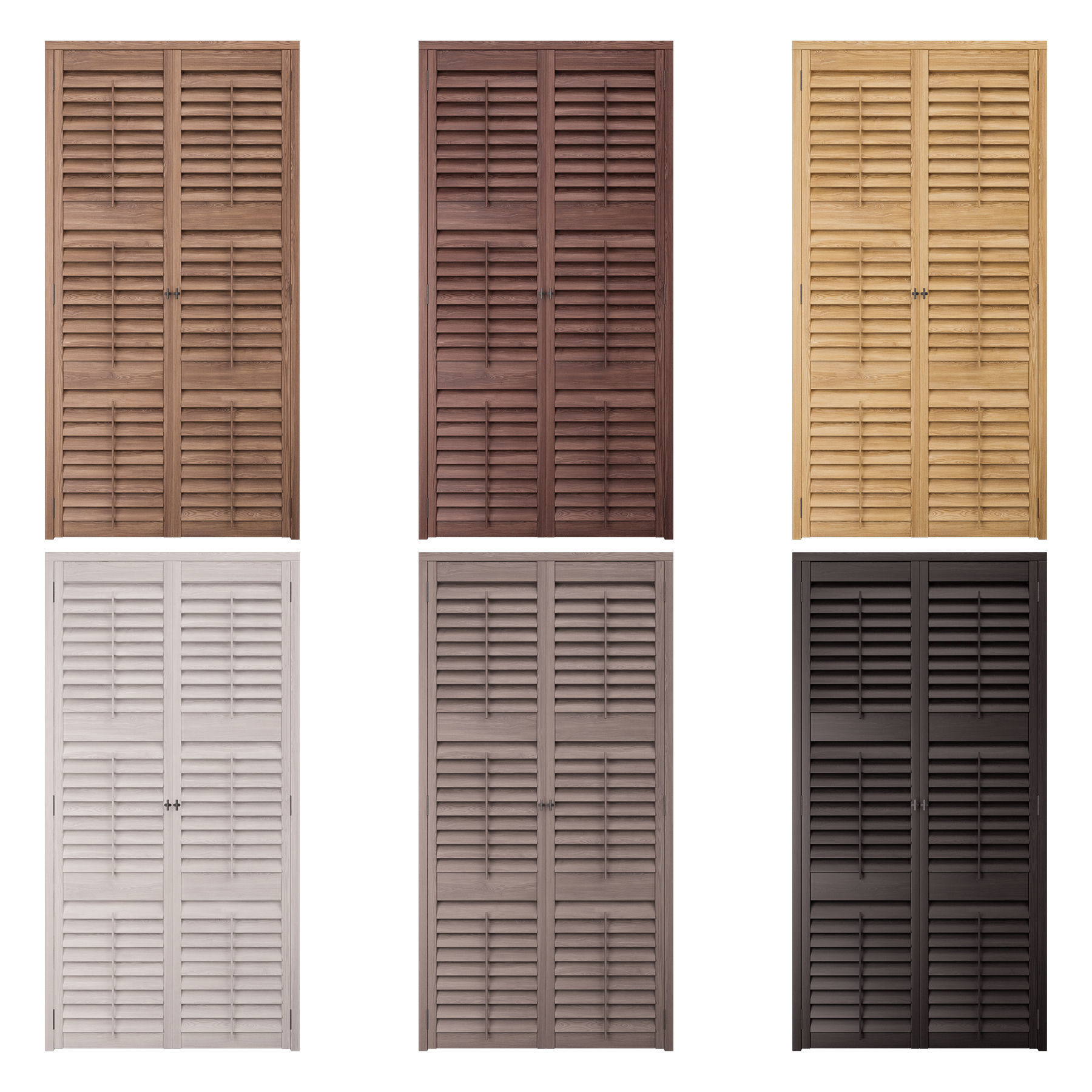Shutters Doors 4 3D model | CGTrader