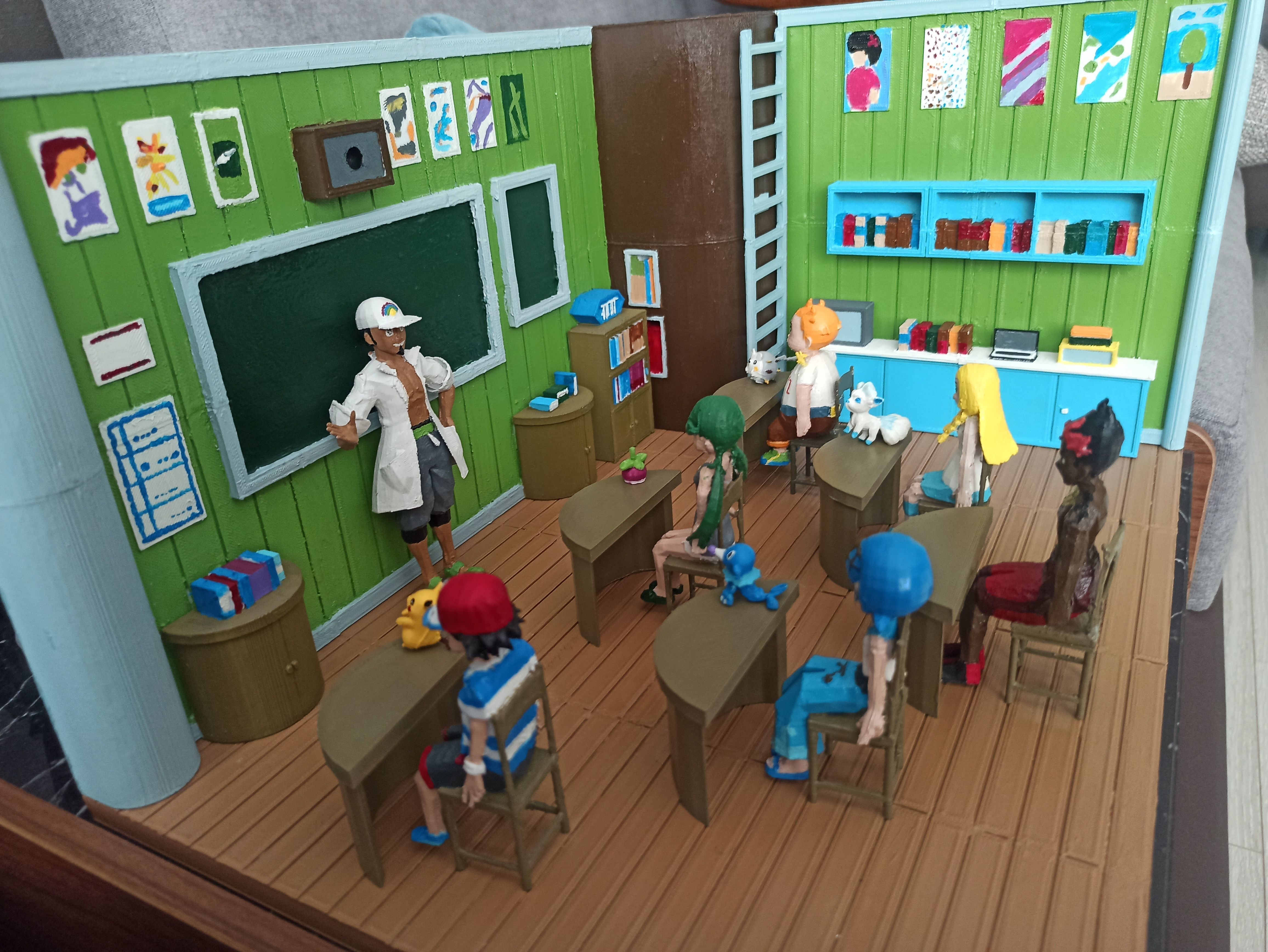 POKEMON SUN MOON ALOLA SCHOOL 3D model 3D printable | CGTrader