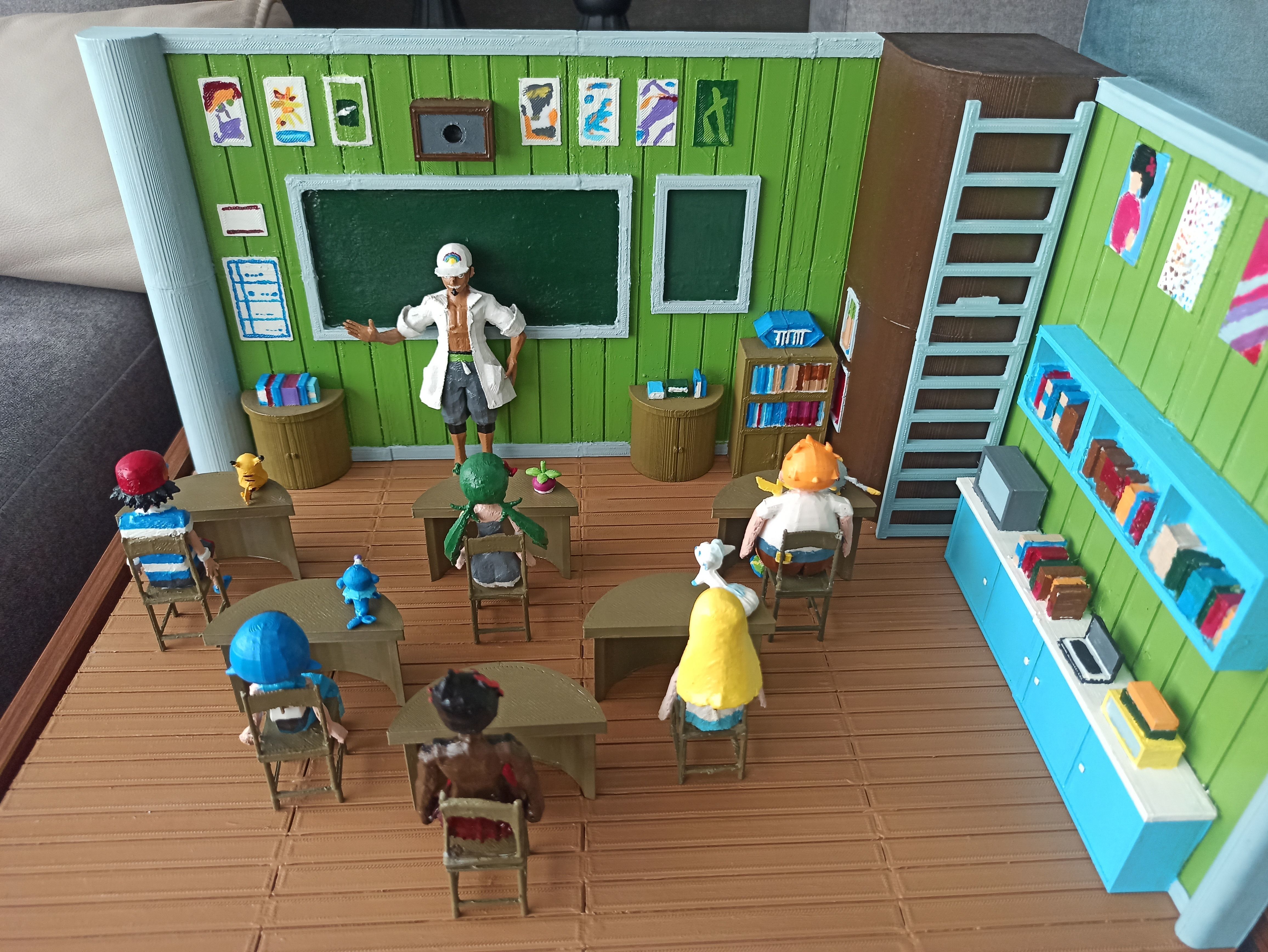 POKEMON SUN MOON ALOLA SCHOOL 3D model 3D printable | CGTrader