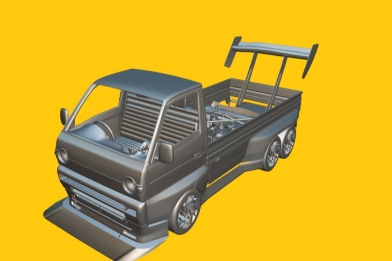 suzuki carry 6x6 free VR / AR / low-poly 3D model rigged | CGTrader