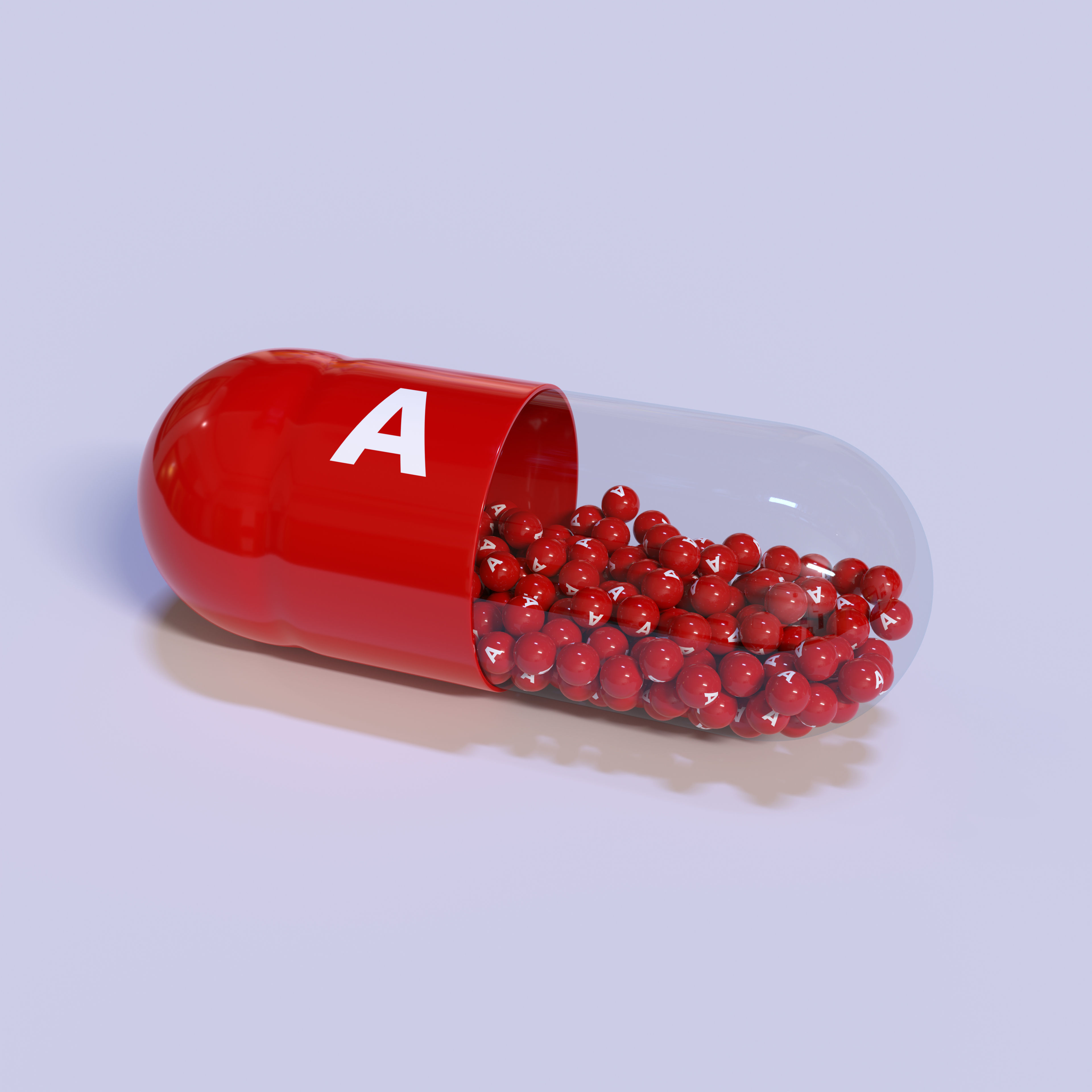 VITAMIN A Medical Capsule 3D model | CGTrader