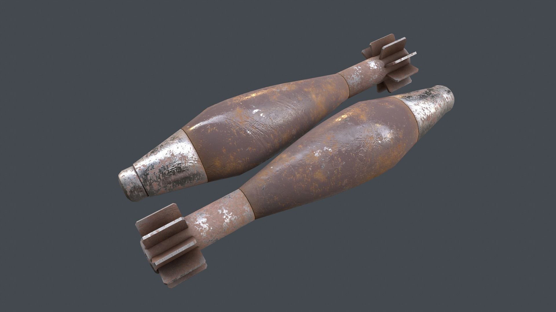 Mortar Projectile 60mm 3D model | CGTrader