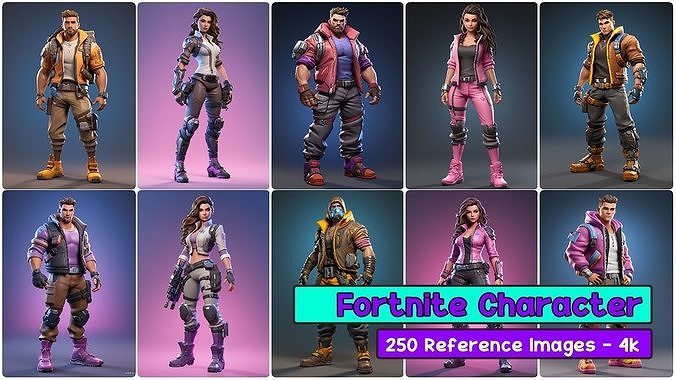 Fortnite Character - 250 Reference Images - 4k 3D model | CGTrader