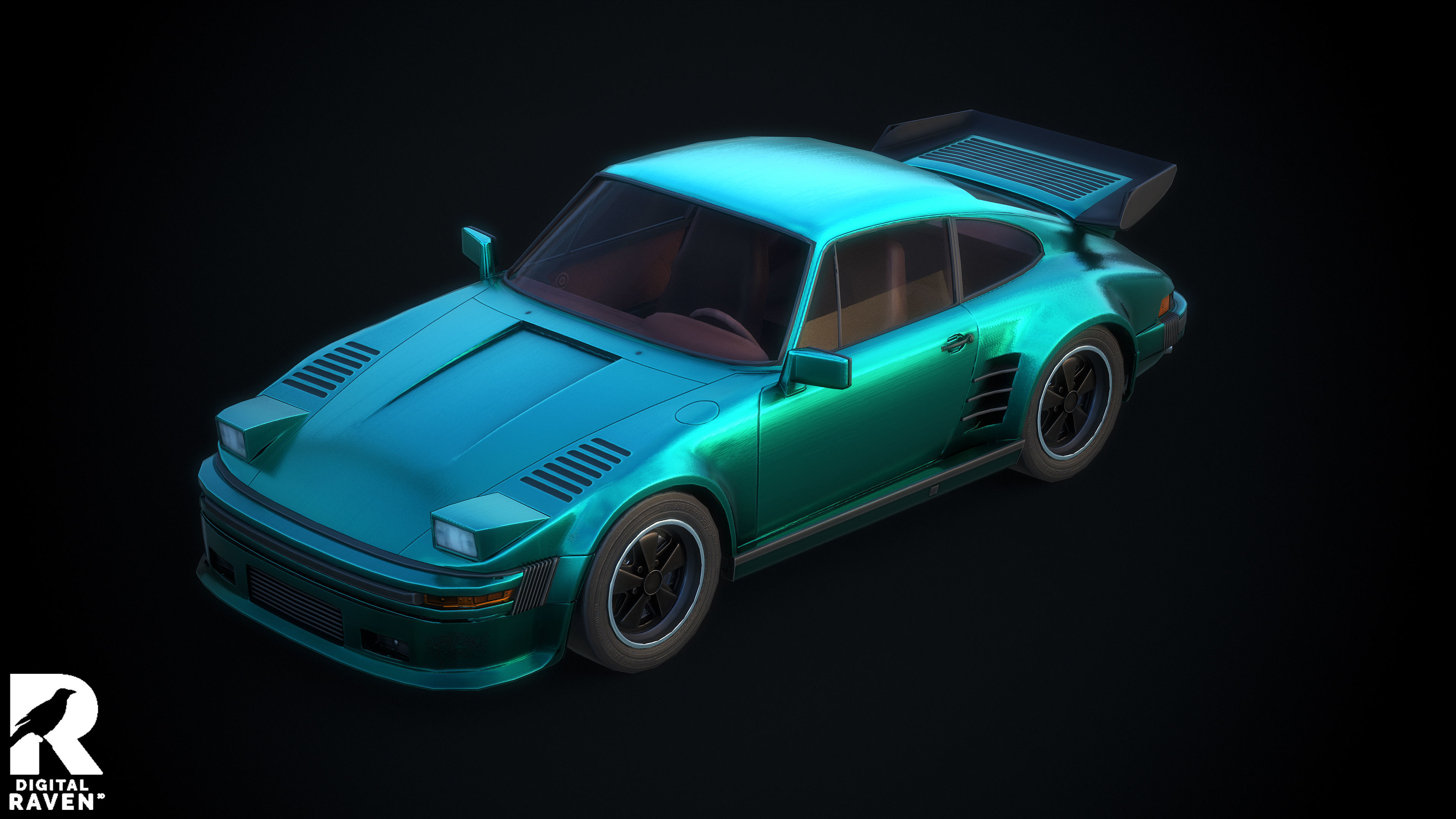 3D model Porsche 911 Slantnose Authentic Car Game Ready VR / AR / low ...