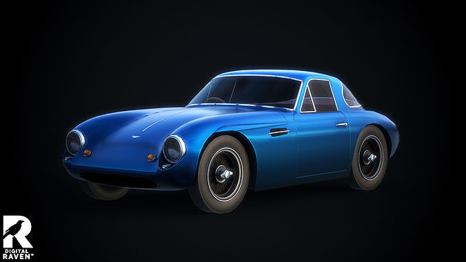 3D model TVR Grantura Authentic Car Game Ready VR / AR / low-poly ...
