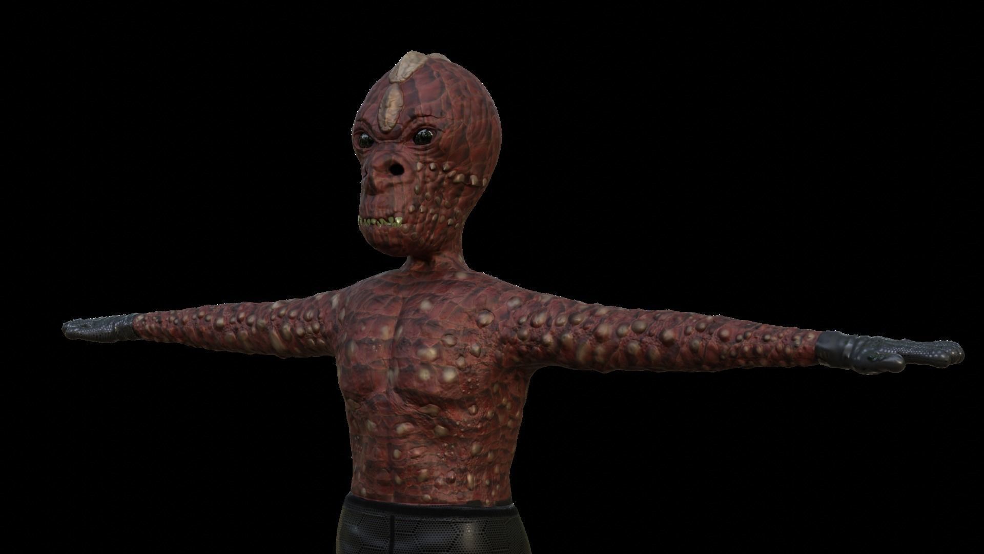 3D model Alien Reptoid VR / AR / low-poly | CGTrader