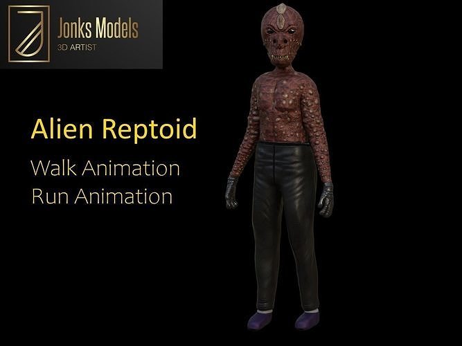 3D model Alien Reptoid VR / AR / low-poly | CGTrader