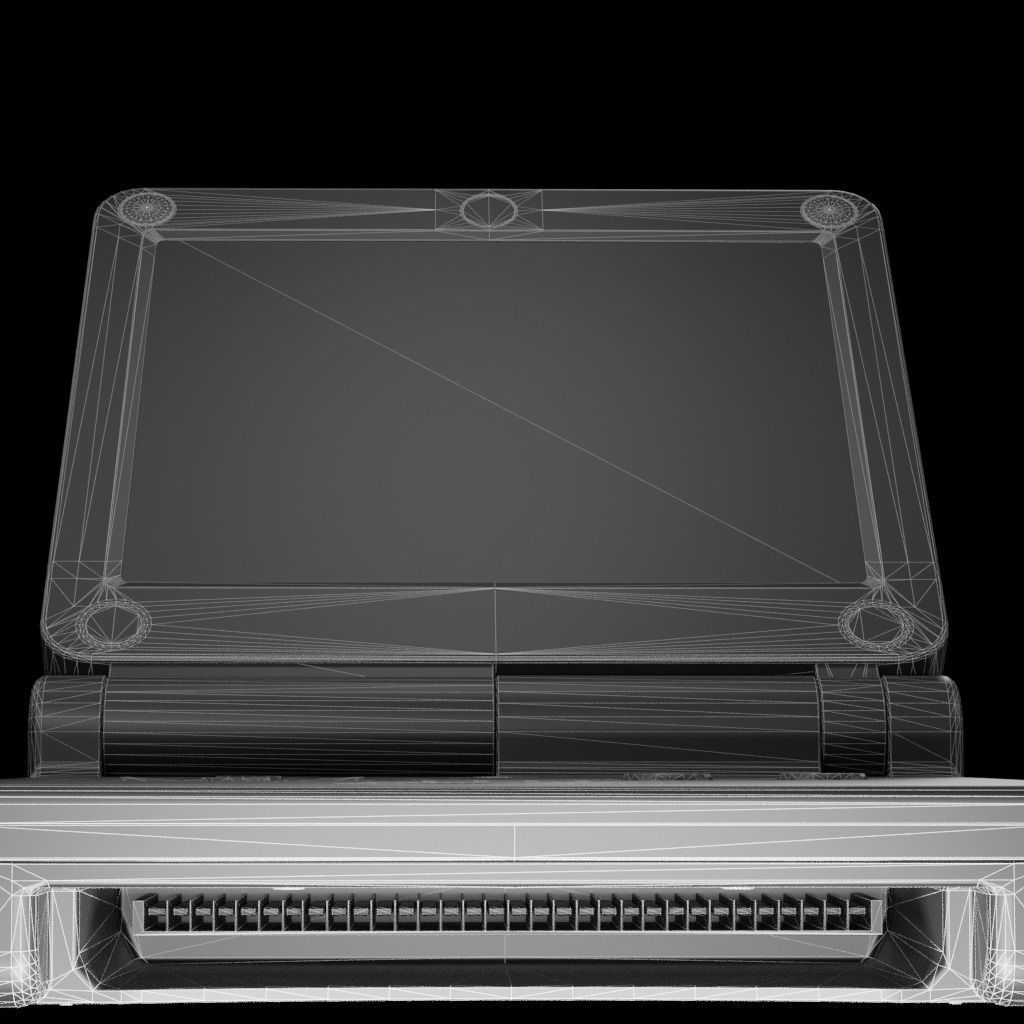 Gameboy Advance SP with game cart 3D model animated rigged | CGTrader