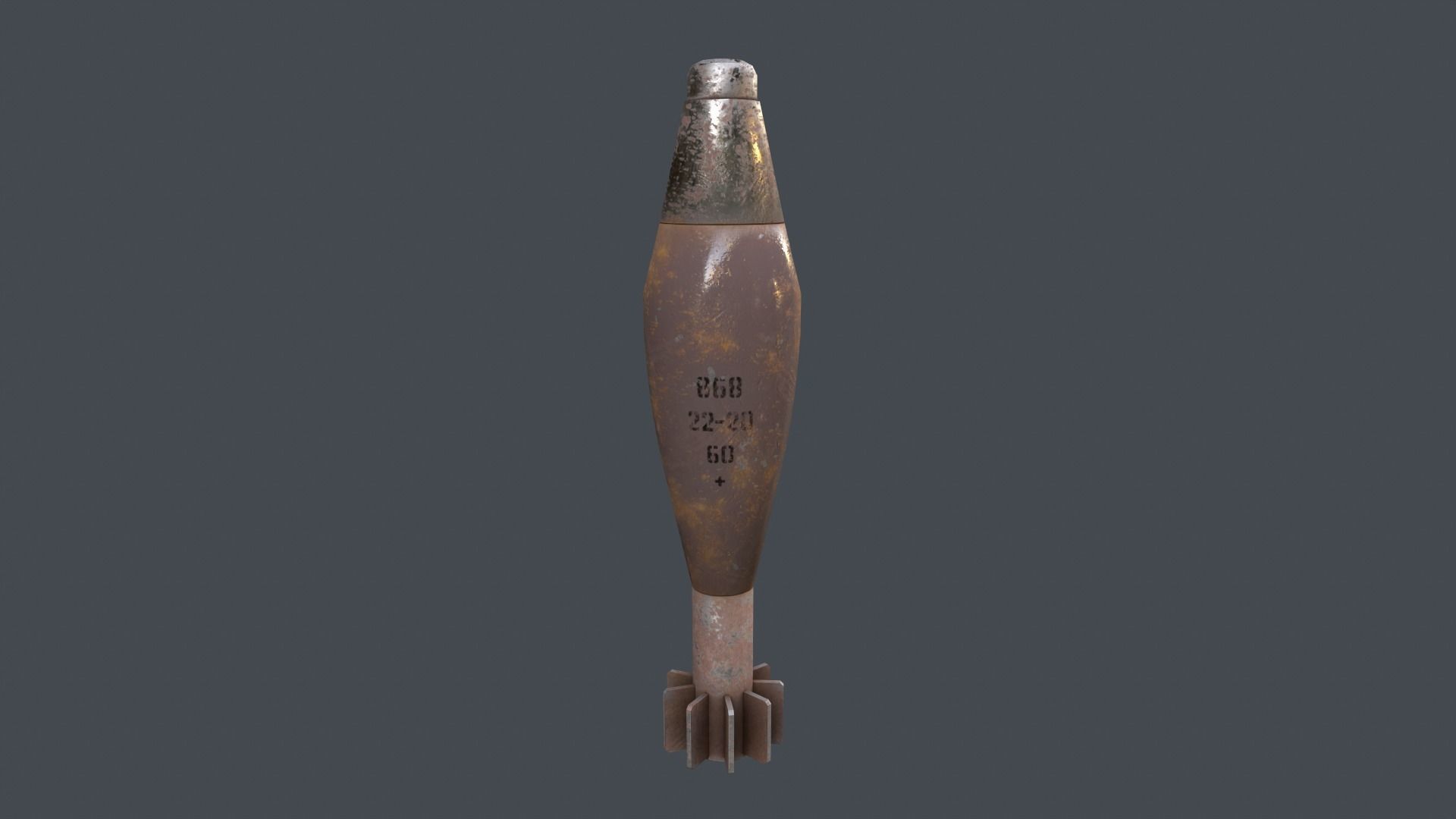 Mortar Projectile 60mm 3D Model Collection | CGTrader