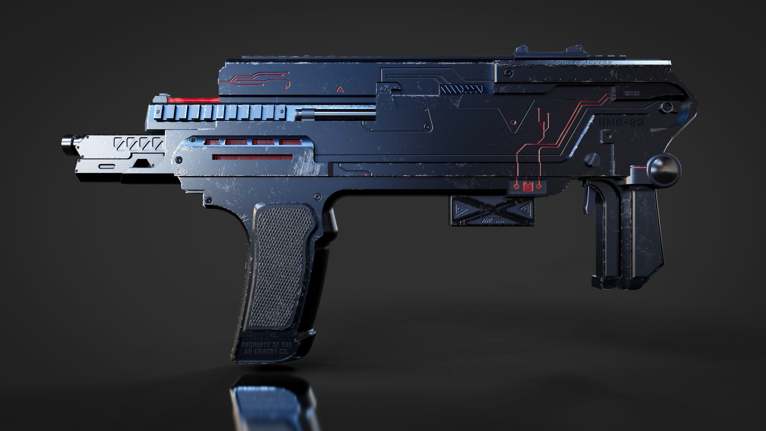 3D model Plasma Machine Gun VR / AR / low-poly | CGTrader