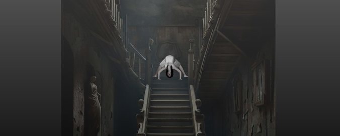 3D model Sinister Cursed Girl Entity 3D Model VR / AR / low-poly | CGTrader